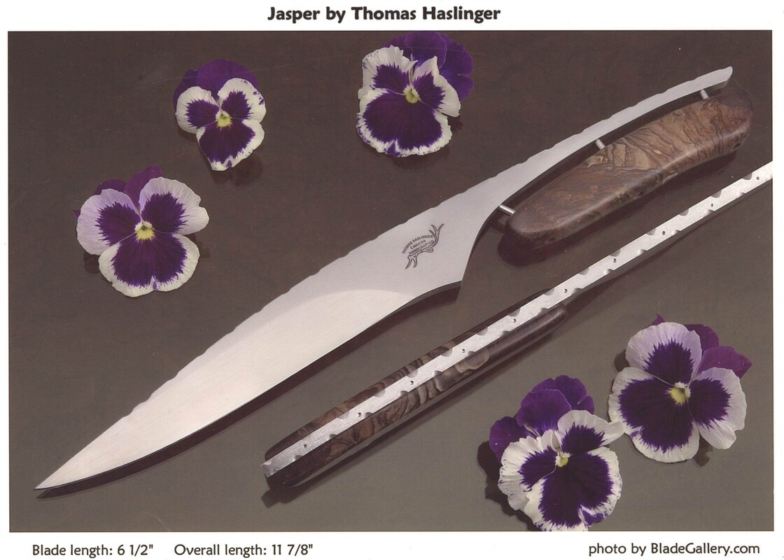 Jasper - Art Knife with Picture Jasper Handle | Haslinger Custom Knives